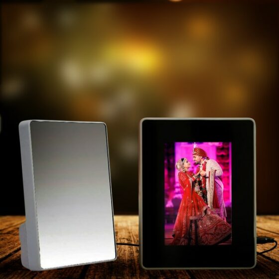 Custom Magic Mirror Cum LED Photo Frame | Personalized Magic Mirror