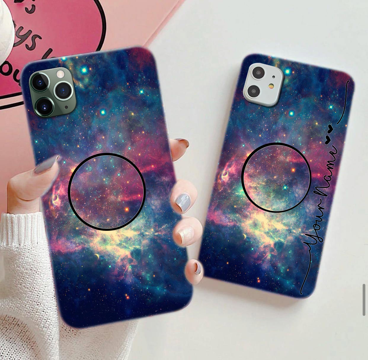 Rainbow Style Custom Name Phone Case | Designer Mobile Cover