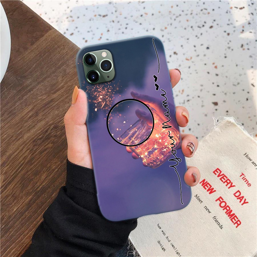 Light in Hand Theme Custom Name Phone Case | Designer Mobile Cover