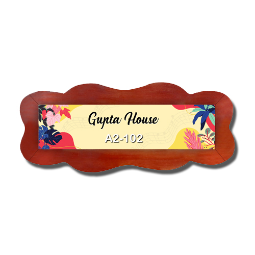 Flower Design Door Name Plate Door Name Plates Online In India Flower Design Door Name Plate Door Name Plates Online In India